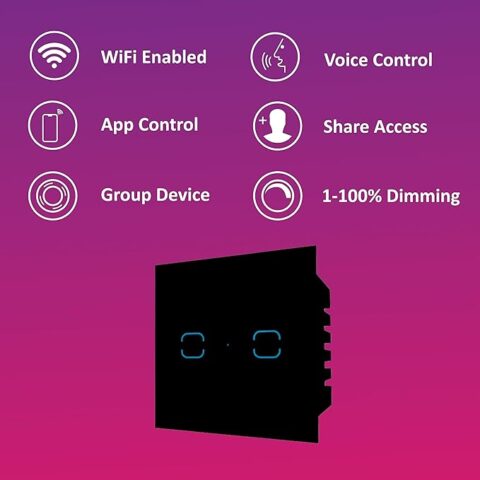 Smart Wi-Fi Two-Way Touch Switch in India - Homemate